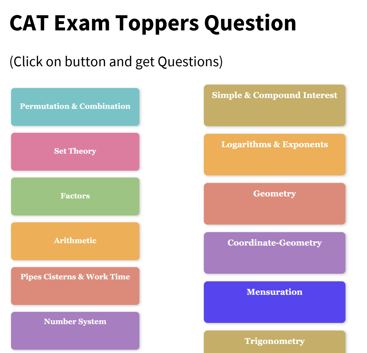 CAT Exam Topper Strategy & Top 100 Questions: FREE Download! - MBA EXAM