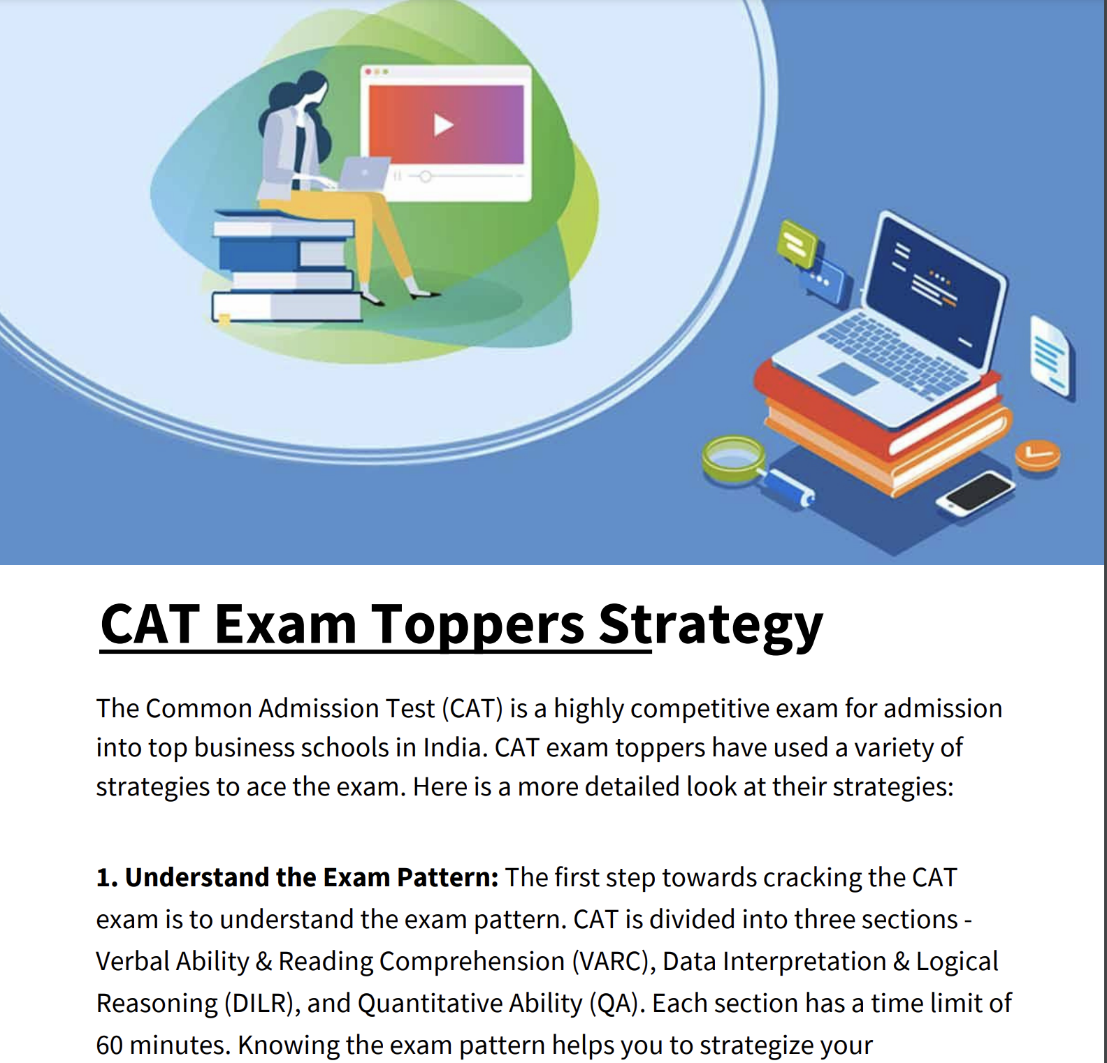 CAT Exam Topper Strategy & Top 100 Questions: FREE Download! - MBA EXAM